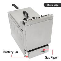 China Food Beverage Shops Stainless Steel Gas Deep Fryer with Oil Valve and Long Service Life for sale