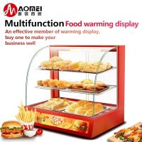 China 3 Layers Red Snack Food Warmer Showcase for Commercial Food Preservation Solution for sale