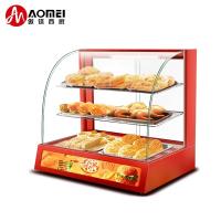 China 3 Layers Red Snack Food Warmer Showcase for Commercial Food Preservation Solution for sale