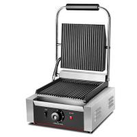 China Commercial Electric Grilled Sandwich Panini Maker with Upper Grill Size 215*215mm for sale