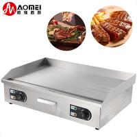 China Hotel Restaurant Kitchen Equipment Stainless Steel Table Top Electric Flat Plate Griddle for sale