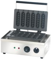China Stainless Steel Snack Machines for Corn Waffle Maker 220V Commercial Six Parts Style for sale