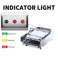 China 22KG Capacity 2 Layers Hamburger Bun Toaster Machine with Heating Plate Size 440*320mm for sale