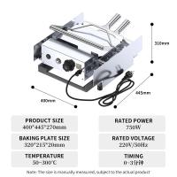 China 22KG Capacity 2 Layers Hamburger Bun Toaster Machine with Heating Plate Size 440*320mm for sale