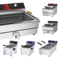 China Timing Control Electric Fryer Power Source Electric Stainless Steel French Fries Machine for sale