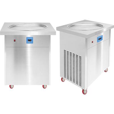 China 60 KG Single Pan Fried Ice Cream Roll Machine Approved for Customer Requirements for sale