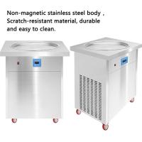China 60 KG Single Pan Fried Ice Cream Roll Machine Approved for Customer Requirements for sale