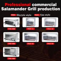 China 8 Burners Meat Fish Smokeless Roasting Machine for Commercial LPG Gas Salamander for sale