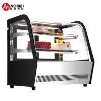 China Stainless Steel Cake Chiller Showcase with Glass Display and Temperature Range of 2-8 for sale