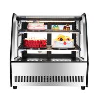 China Stainless Steel Cake Chiller Showcase with Glass Display and Temperature Range of 2-8 for sale