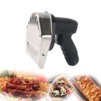 China Engineering Plastics Body Material Wireless Electric Shawarma Knife Kebab Slicer for sale