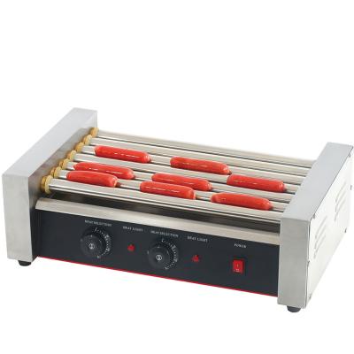 China 5 Roller Grill Hot Dog Machine for Stainless Steel Restaurant Kitchen Equipment for sale
