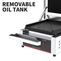 China Commercial Panini Press Grill Maker with PTFE Non-Stick Coating NO App-Controlled for sale