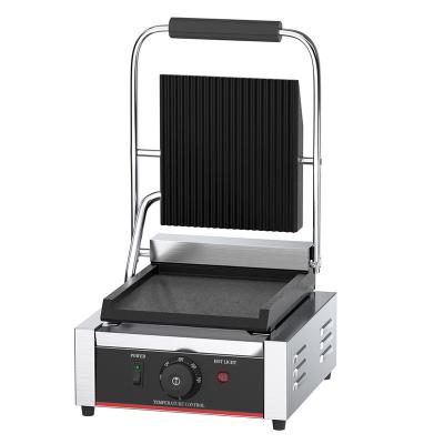 China Electric Silver White Table Top Panini Contact Grill for Perfectly Grilled Sandwiches for sale