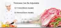 China Professional 300mm Blade Stainless Steel Automatic Meat Slicer for Commercial Kitchen for sale