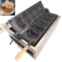 China Commercial Non Stick Electric Egg Waffle Maker with Crab and Animal Shapes Cartoon 110/220 Voltage for sale