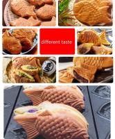 China Korean Fish Cake Commercial Electric Taiyaki Waffle Maker with 18 KG Stainless Steel for sale