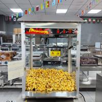China 220-240V/50-60Hz Commercial Caramel Popcorn Machine with Butter Melting Capability for sale