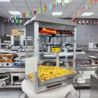 China 220-240V/50-60Hz Commercial Caramel Popcorn Machine with Butter Melting Capability for sale