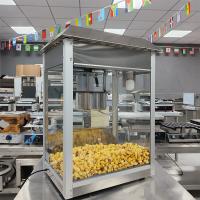 China 220-240V/50-60Hz Commercial Caramel Popcorn Machine with Butter Melting Capability for sale