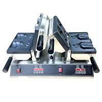 China Double Waffle Maker Ice Cream Machine with Open Mouth Fish Shape and Timer 0-10 minutes for sale