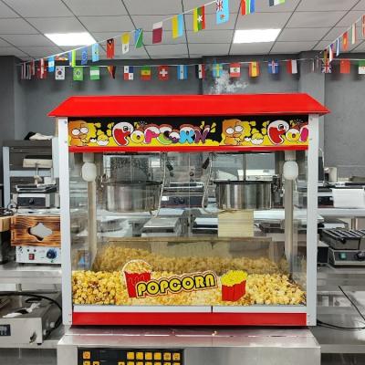 China Industrial Caramel Double Pot Popcorn Machine Commercial Popcorn Maker for Your Event for sale