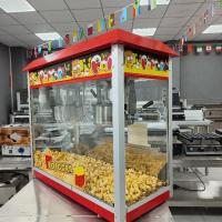 China Industrial Caramel Double Pot Popcorn Machine Commercial Popcorn Maker for Your Event for sale