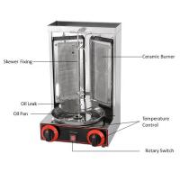 China 2 in1 Automatic Rotating Doner Kebab Machine for LPG 2800Pa 37x37.5x53.5cm Packing Size for sale
