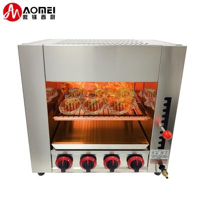 China Stainless Steel Commercial Salamander Grill Gas Salamander Machine 610*470*610mm 21.85KG for sale