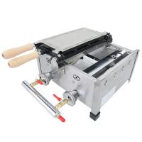 China Taiyaki Making Machine 6 PCS Fish Taiyaki LPG Type Fish Waffle Maker 470x380x210mm for sale