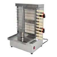 China Gas Shawarma Machine 2 Burner Chicken Doner Kebab BBQ Grill Skewers Maker For Outdoor for sale