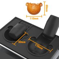 China Sancks Made Simple Electric Taiyaki Bear Waffle Maker with 2pcs Each Mold 11.25 KG for sale