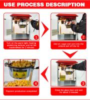 China Convenient Outdoor Popcorn Machine with Food Warmer and Private Mold Design for sale