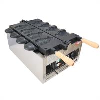 China Make Perfect Snacks with Our Commercial Non-stick 4pcs Ice Open Mouth Fish Waffle Maker for sale