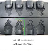 China Make Perfect Snacks with Our Commercial Non-stick 4pcs Ice Open Mouth Fish Waffle Maker for sale