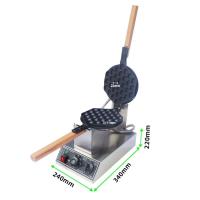China Making Bubble Waffle with Ball Waffle Maker Commercial Belgian Waffle Rotary Machine for sale
