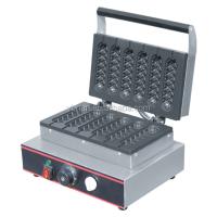 China Double Plate Belgium Waffle Baker Waffle Maker Machine for Waffles and Timer Feature for sale