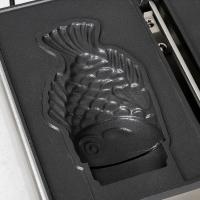 China 1400W Taiyaki Waffle Maker Electric Fish Shape Ice Cream Cone Making Machine for sale