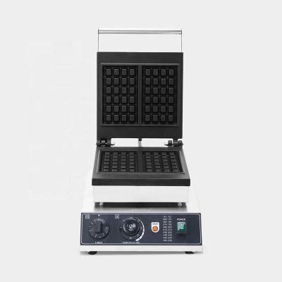 China Food Beverage Shops Commercial Electric Square Waffle Maker with Single/Double Slices for sale