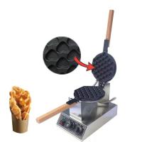 China Stainless Steel Non-stick Mini Heart Shape Cone Bubble Waffle Maker for Snack Machine for sale