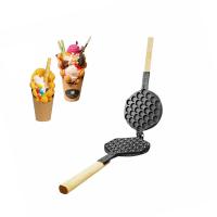 China Stainless Steel Non-stick Mini Heart Shape Cone Bubble Waffle Maker for Snack Machine for sale