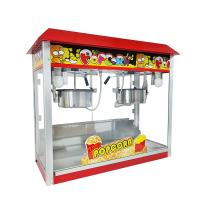 China Low Noise Level Automatic Double Pot Sweet Popcorn Maker Popcorn Making Machine 860*420*740mm for sale