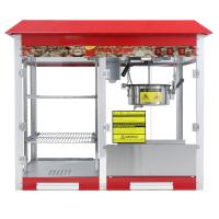 China Electric Popcorn Maker Machine 860*420*740mm Big Capacity Commercial With Food Warmer for sale
