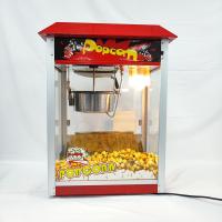 China 1400 Electric Snack Machine Non-stick Pot Popcorn Making Machine with Transparent Glass for sale