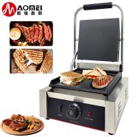 China PTFE Non-Stick Stainless Steel Electric Panini Press Machine for Home Restaurant Hotel for sale