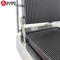 China Kitchen Cooking Baking BBQ Smoking Commercial Electric Contact Grill with Double Plate for sale