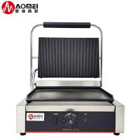 China Non-stick Grill Plates Electric Panini Sandwich Grills Machine Stainless Steel 220v for sale