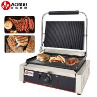 China Kitchen Cooking Electric Panini Sandwich Maker with Cast Iron BBQ Grills and Plates for sale