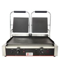 China Commercial Kitchen Non-stick Electric Cast Iron Panini Contact Grill with 3600W Power for sale