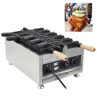 China 220v Electric 5 pcs Open Mouth Fish Shape Waffle Maker Taiyaki Machine 375*700*290 for sale